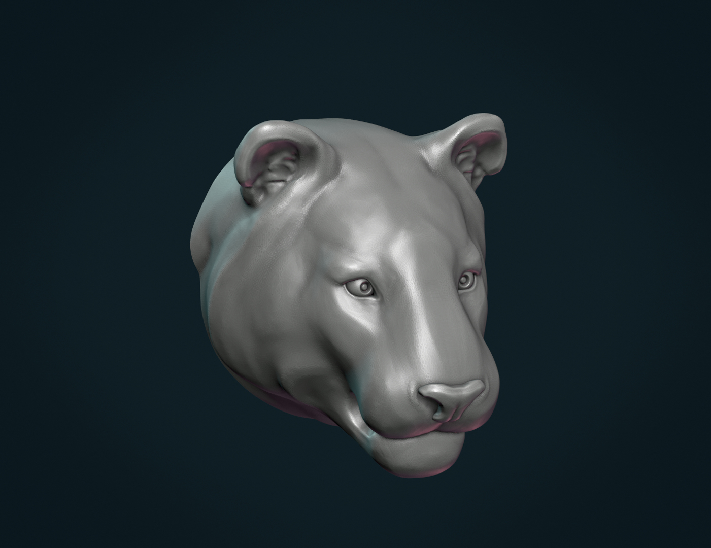 Tiger Head 3D Model - TurboSquid 1444687