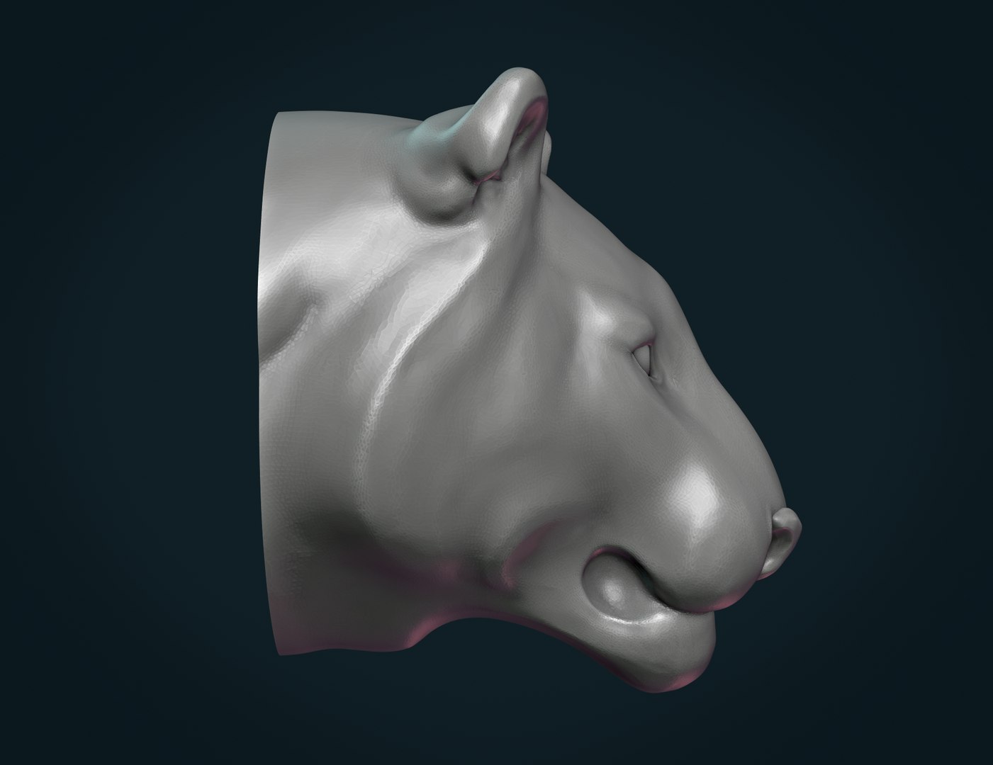 Tiger Head 3D Model - TurboSquid 1444687