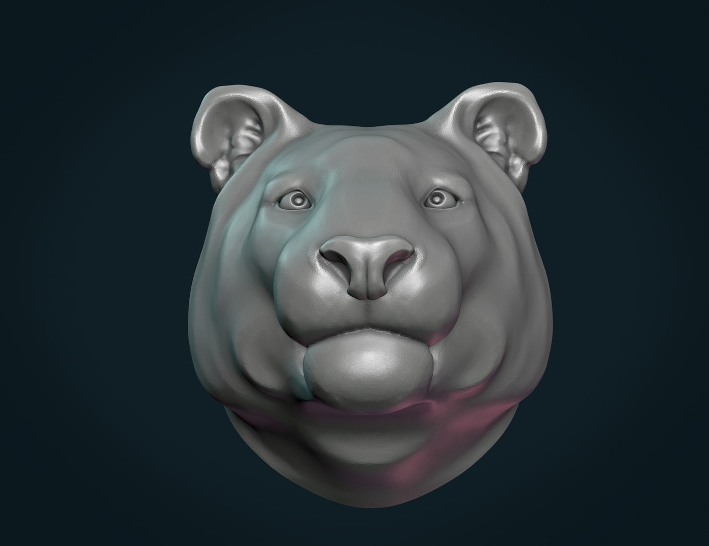 Tiger Head 3D Model - TurboSquid 1444687