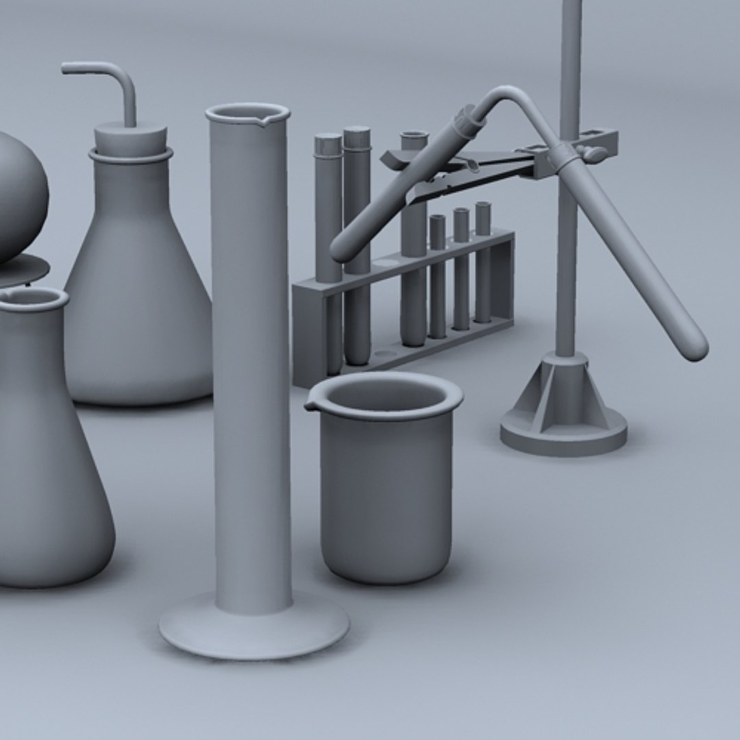 Lab Equipment Microscope - 3d Model