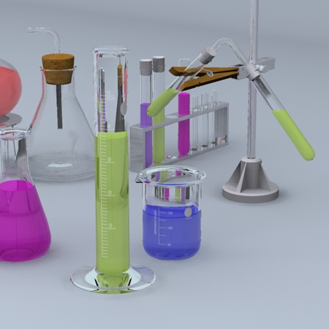 Lab Equipment Microscope - 3d Model