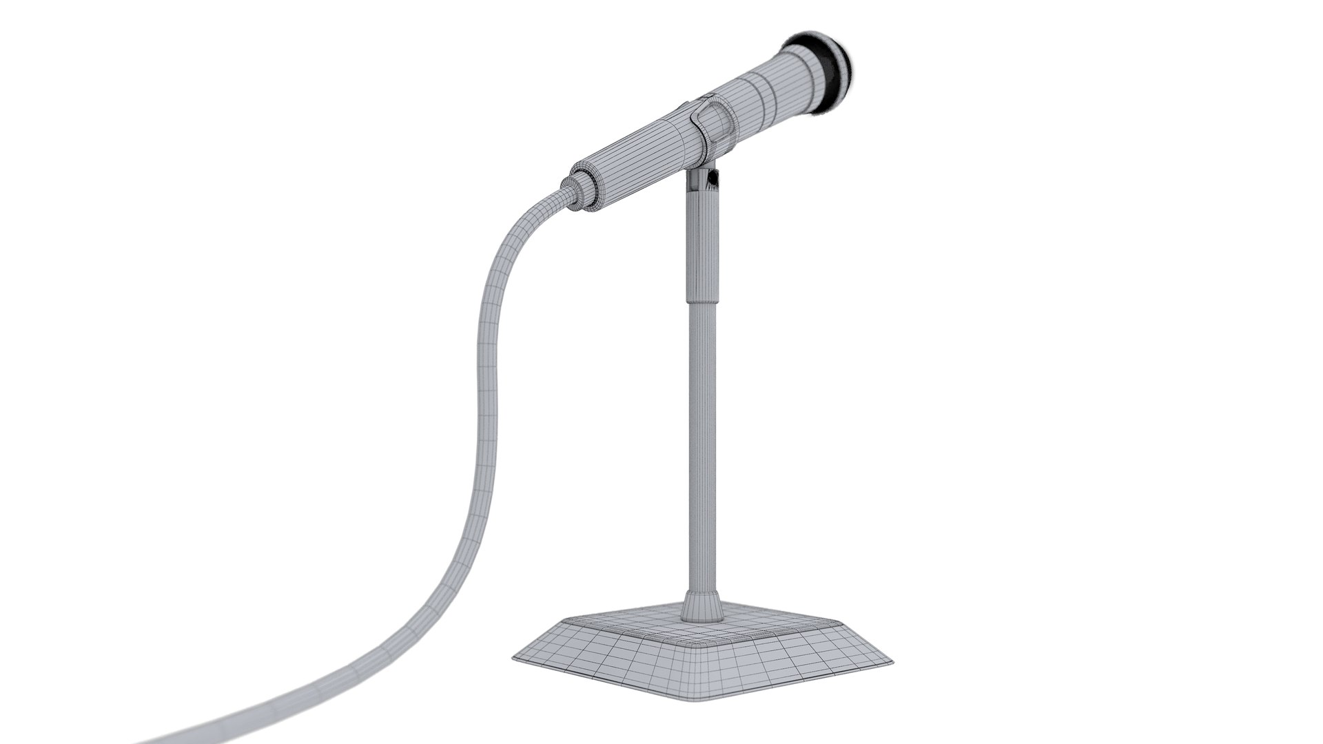Microphone And Table Stand 3D Model - TurboSquid 2269145