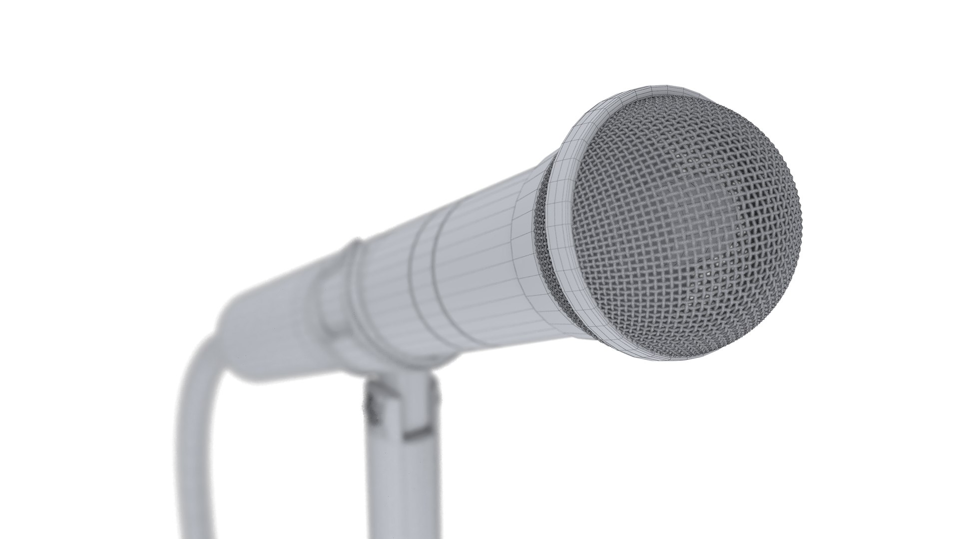 Microphone And Table Stand 3D Model - TurboSquid 2269145