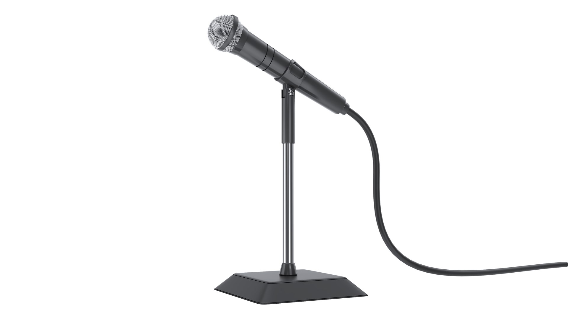 Microphone And Table Stand 3D Model - TurboSquid 2269145