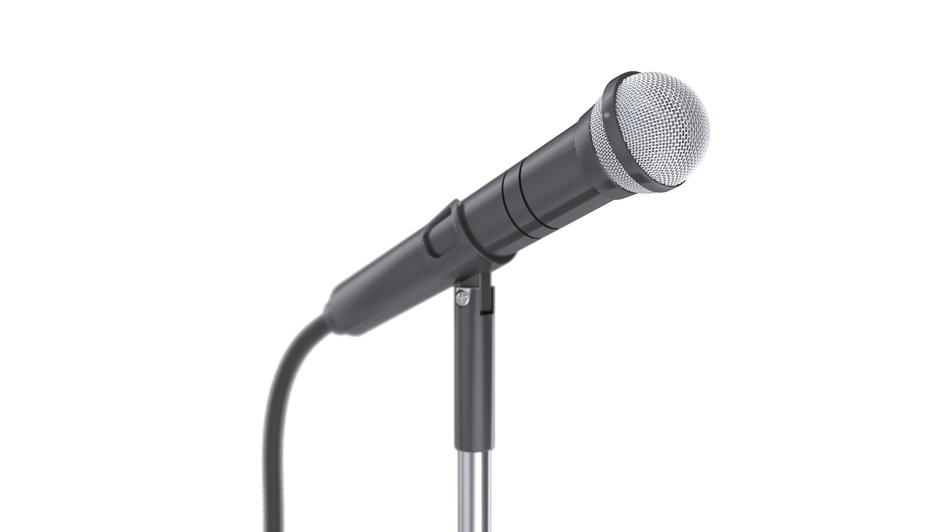 Microphone And Table Stand 3D Model - TurboSquid 2269145