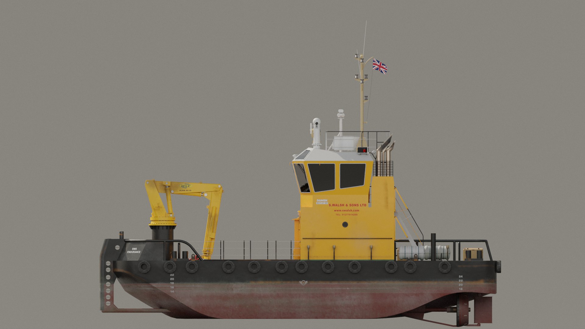 Work Boat Multi Cat 1908 SD 3D Model - TurboSquid 2236843