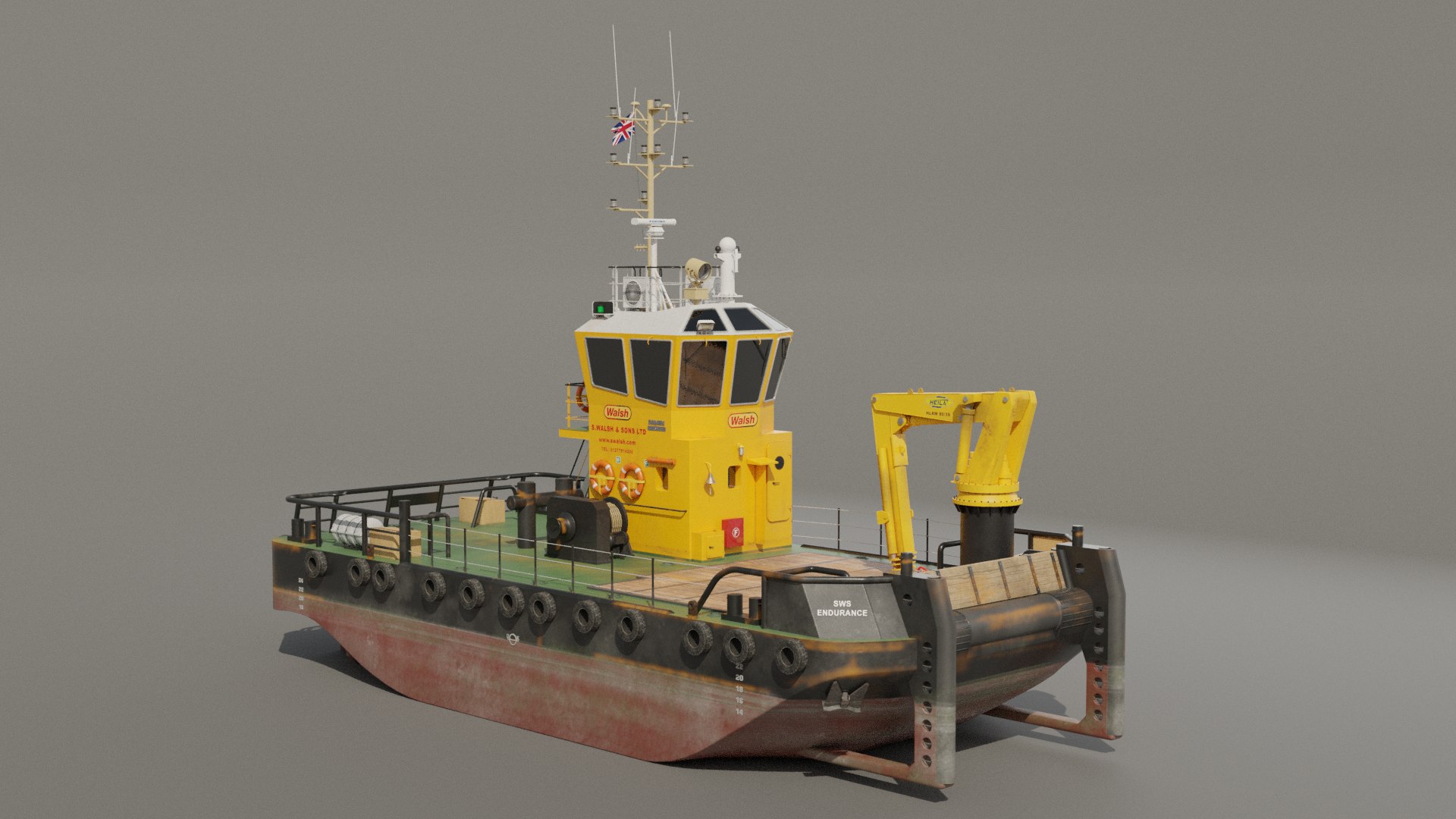 Work Boat Multi Cat 1908 SD 3D Model - TurboSquid 2236843