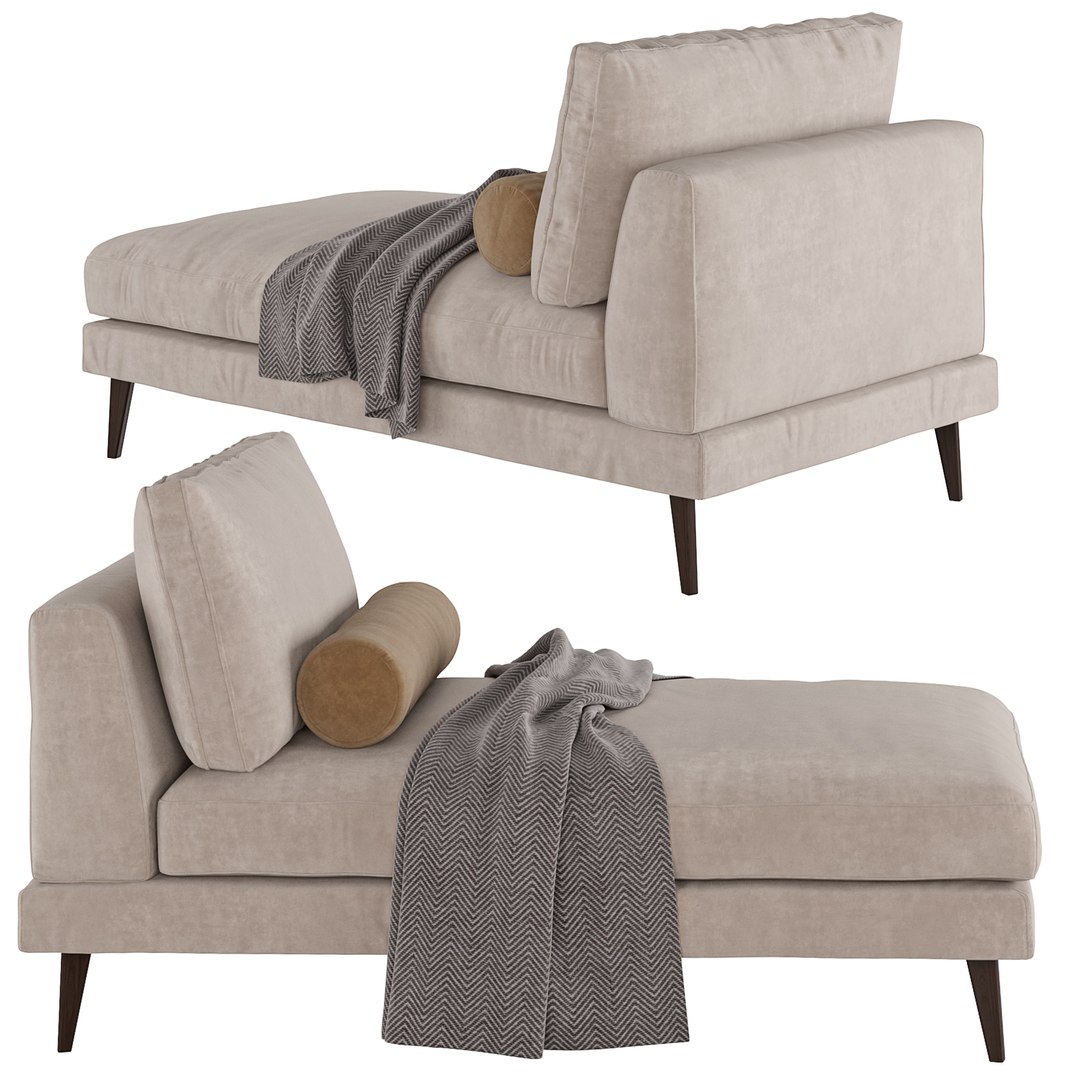 Chaise Longue Nelson 3D - TurboSquid 1936293