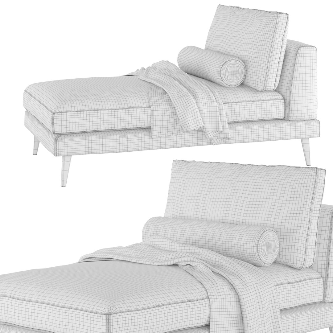 Chaise Longue Nelson 3D - TurboSquid 1936293