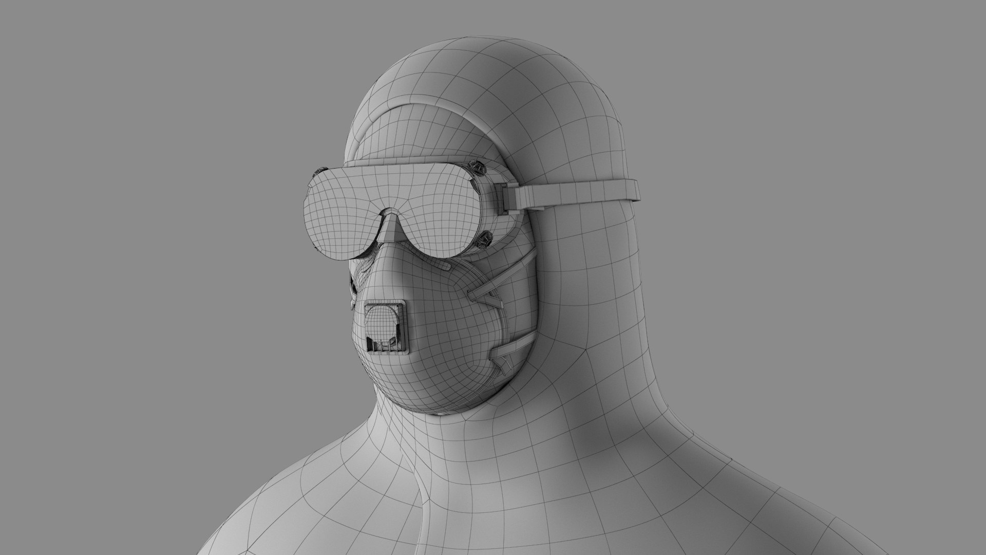Male Protective Goggles - 3D Model - TurboSquid 1542696