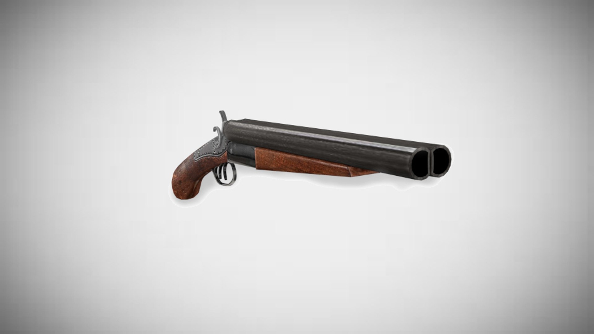 3D Vintage Sawed-off Shotgun Model - TurboSquid 1292352