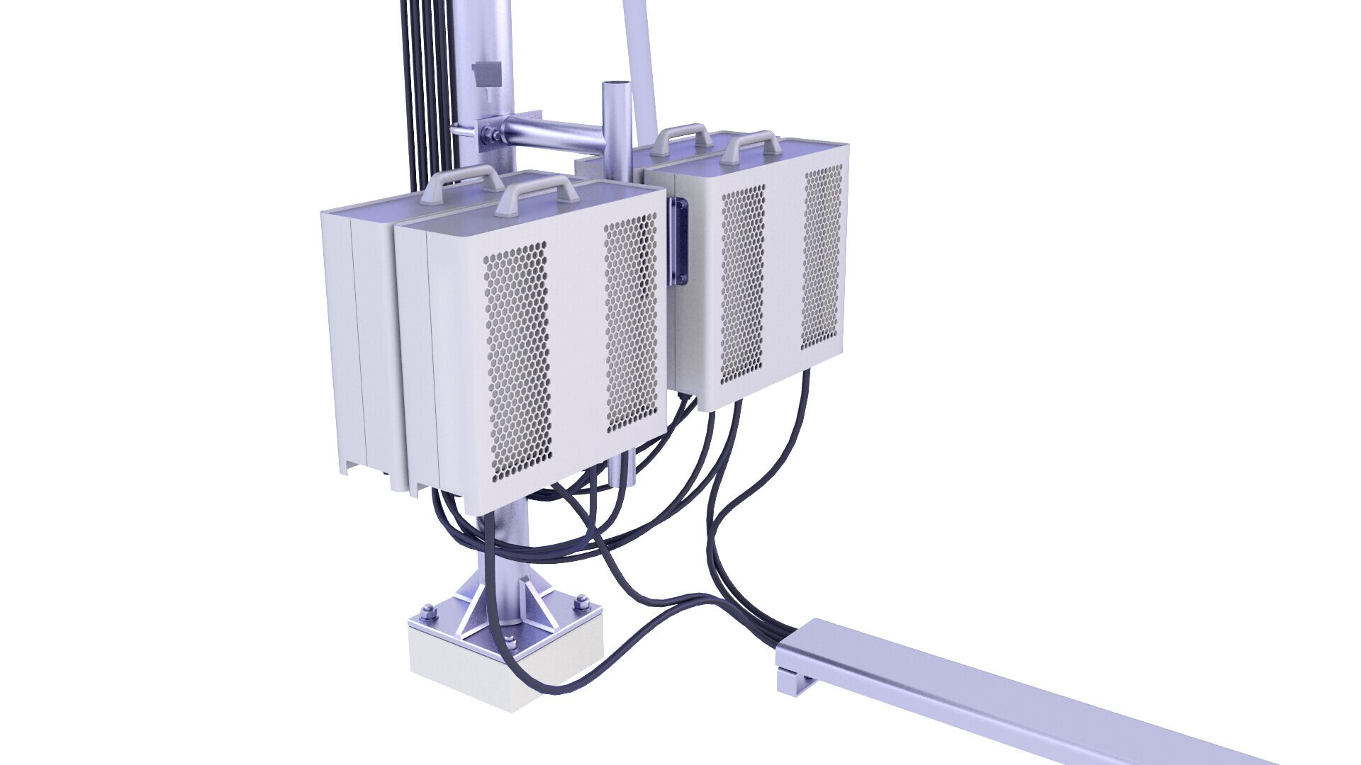 3D Cell Tower Station 68 And Base Station Box SET - TurboSquid 2398800