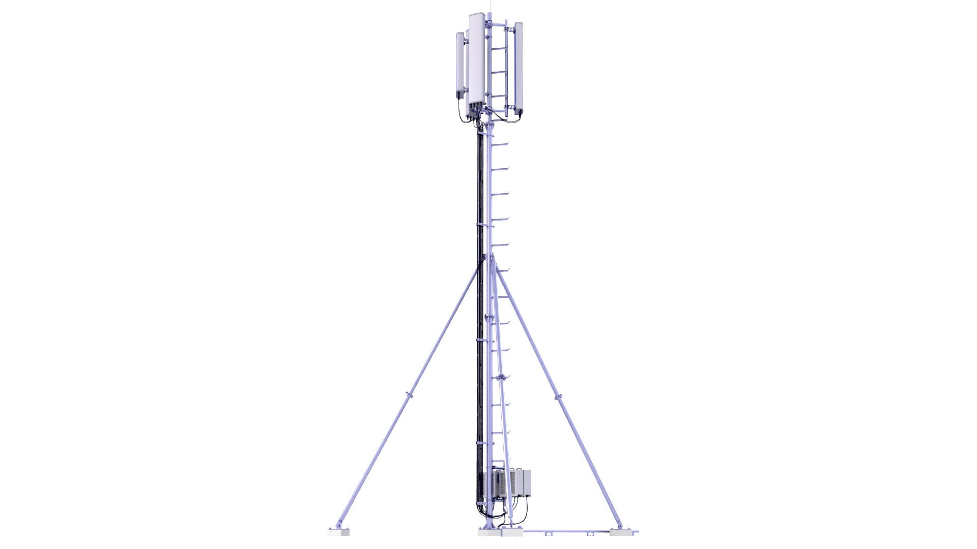 3D Cell Tower Station 68 And Base Station Box SET - TurboSquid 2398800