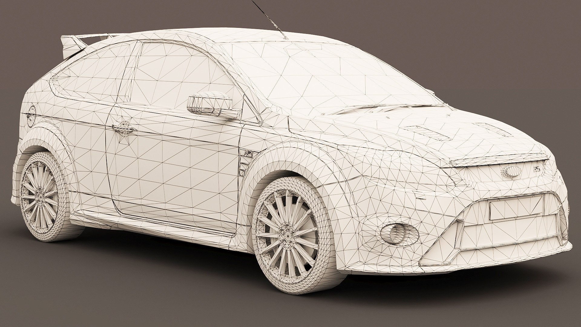 3D Ford Focus Rs 2009 Model - TurboSquid 2031916