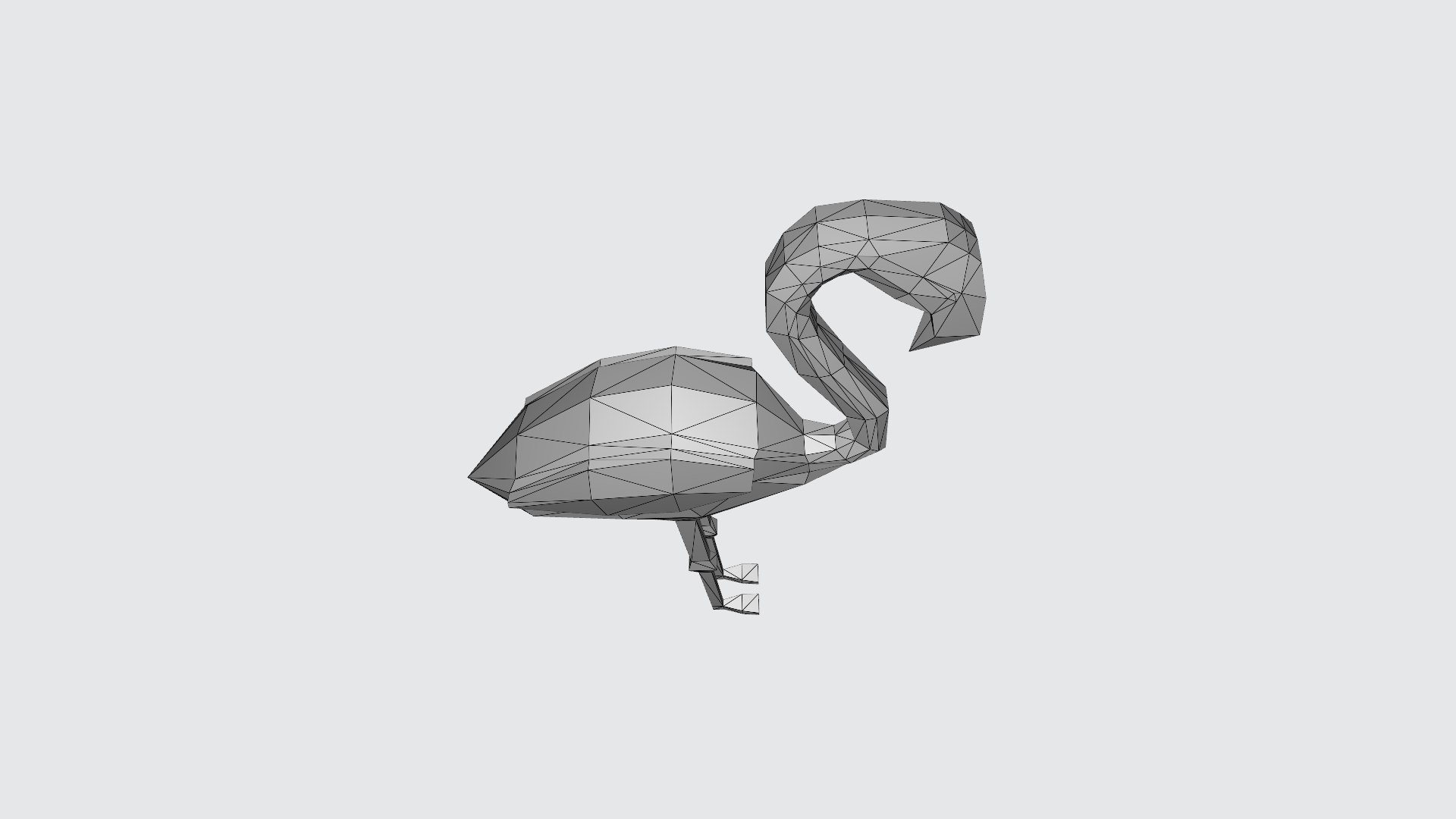 Flamingo Low Poly 3D Model - TurboSquid 2322592