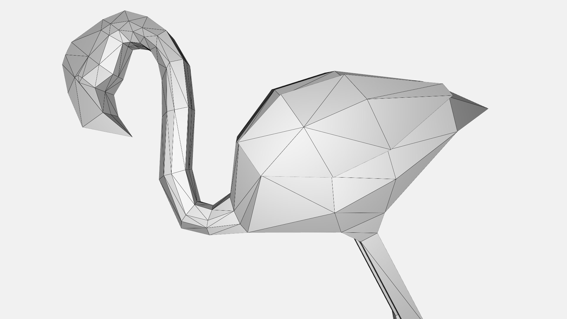 Flamingo Low Poly 3D Model - TurboSquid 2322592