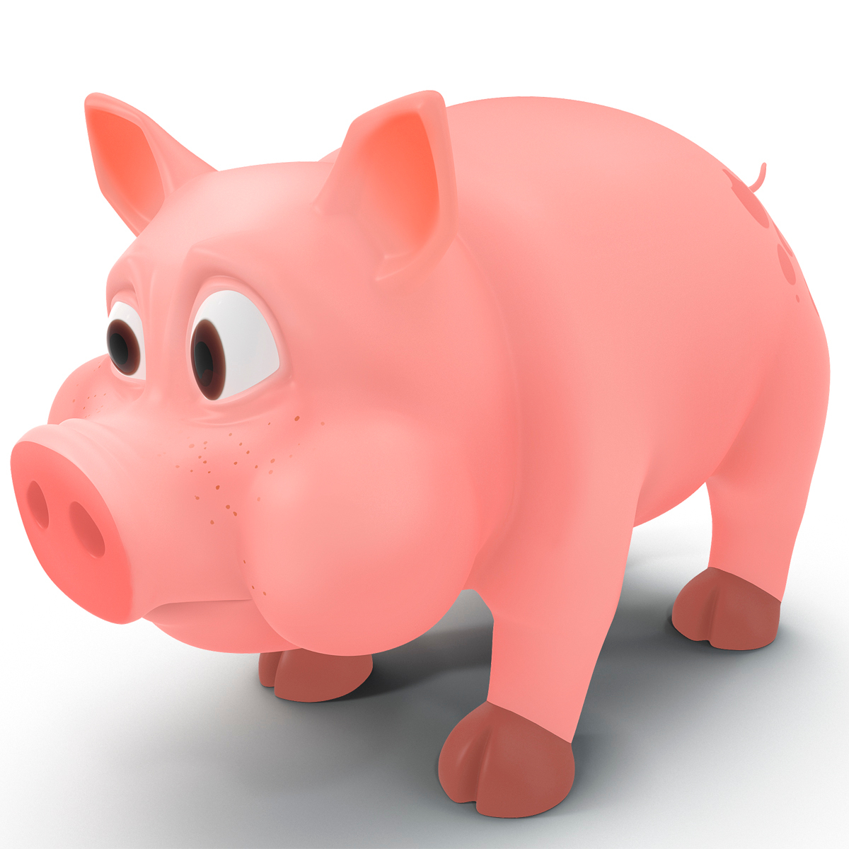 cartoon pig c4d