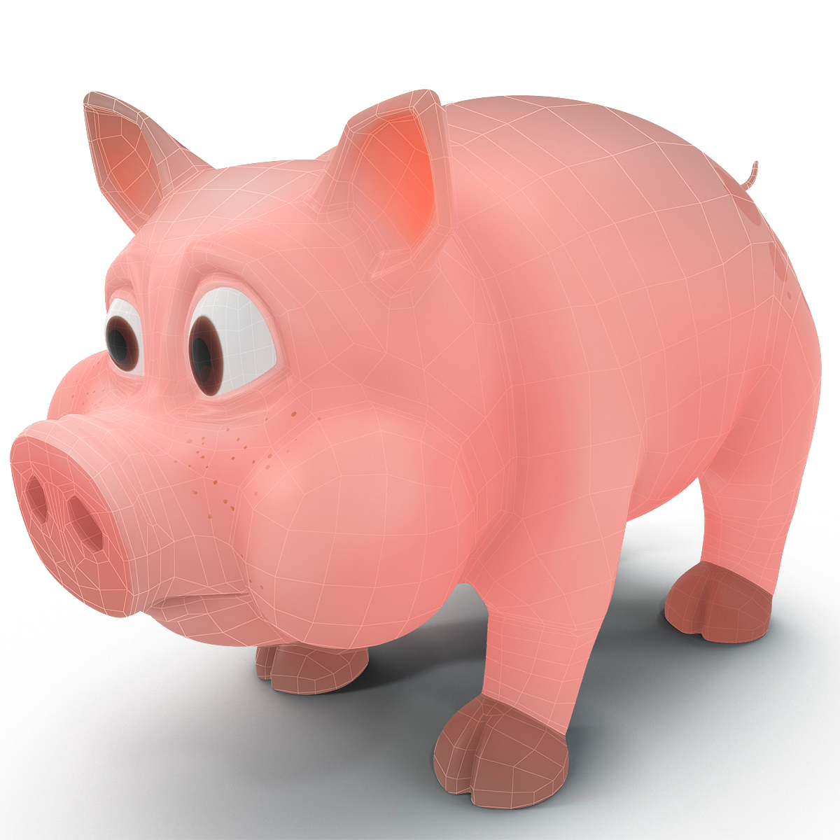 cartoon pig c4d