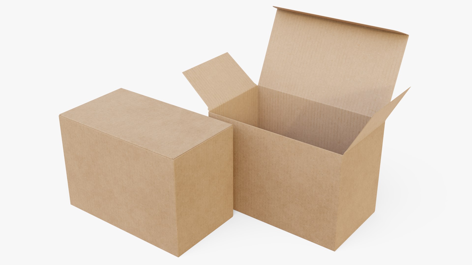 3D Corrugated Box V4 - TurboSquid 2250284