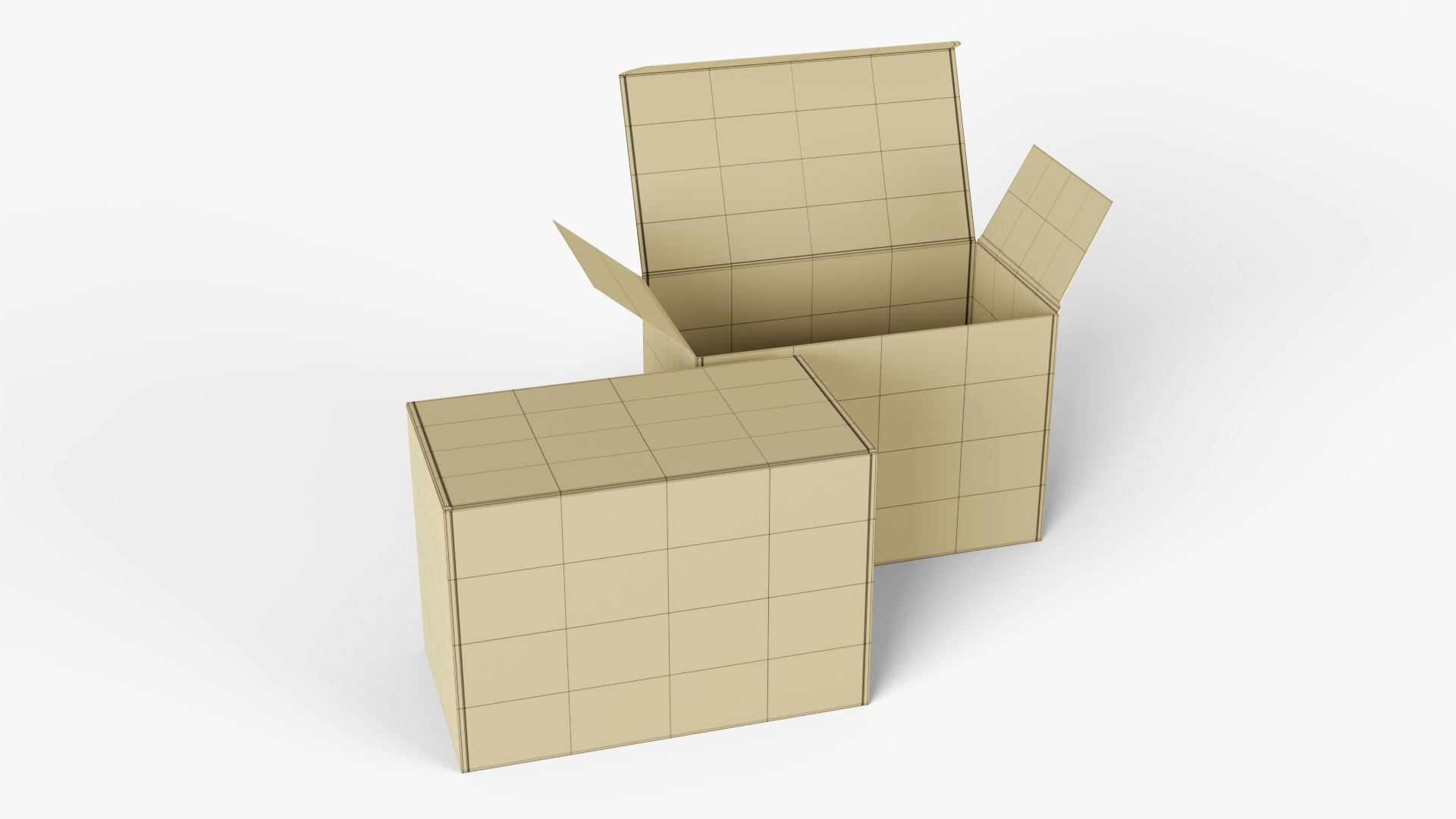 3D Corrugated Box V4 - TurboSquid 2250284