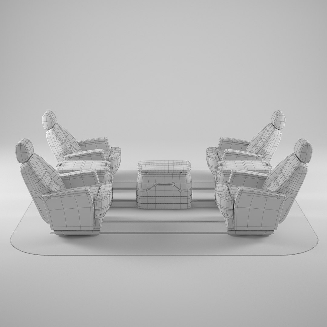 3ds Vip Airplane Business Seats