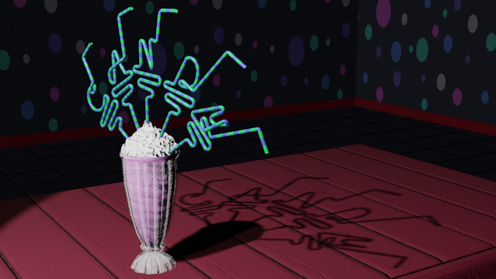 Crazy Straw Letter Y 3D Model - TurboSquid 1801341