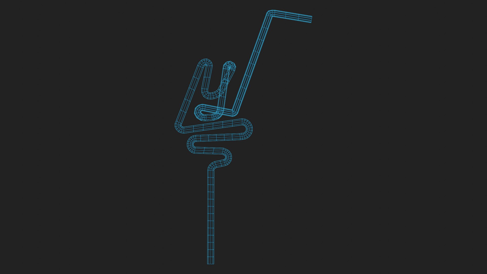 Crazy Straw Letter Y 3D Model - TurboSquid 1801341