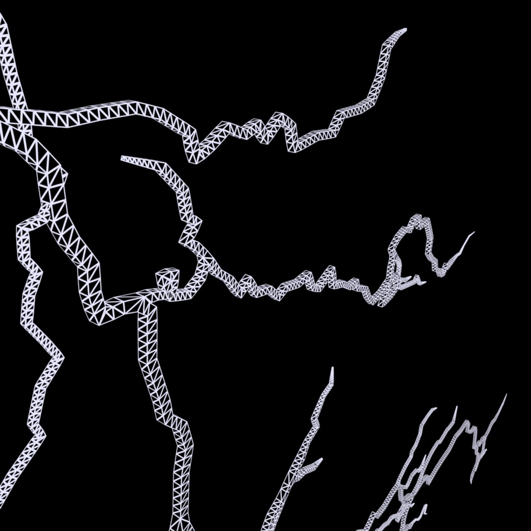 3D Lightning Bolts - TurboSquid 1460109