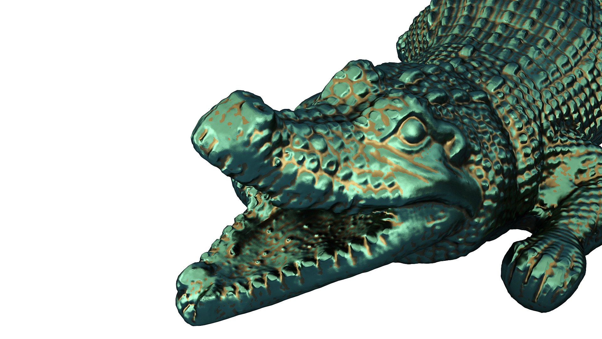Crocodile Figurine 3D Model - TurboSquid 2362074