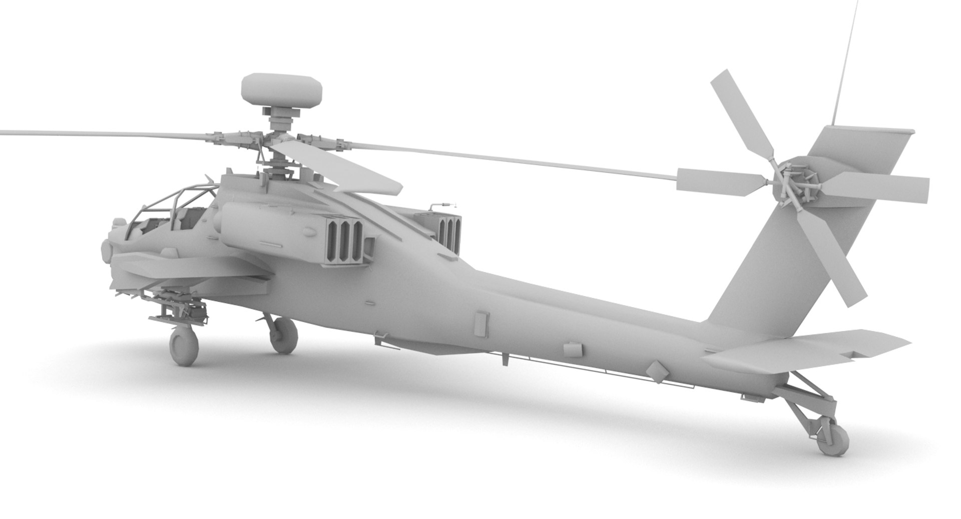 Boeing Apache Helicopter 3D Model - TurboSquid 1186115