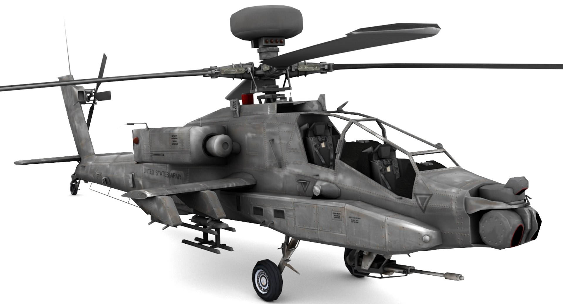 Boeing Apache Helicopter 3D Model - TurboSquid 1186115