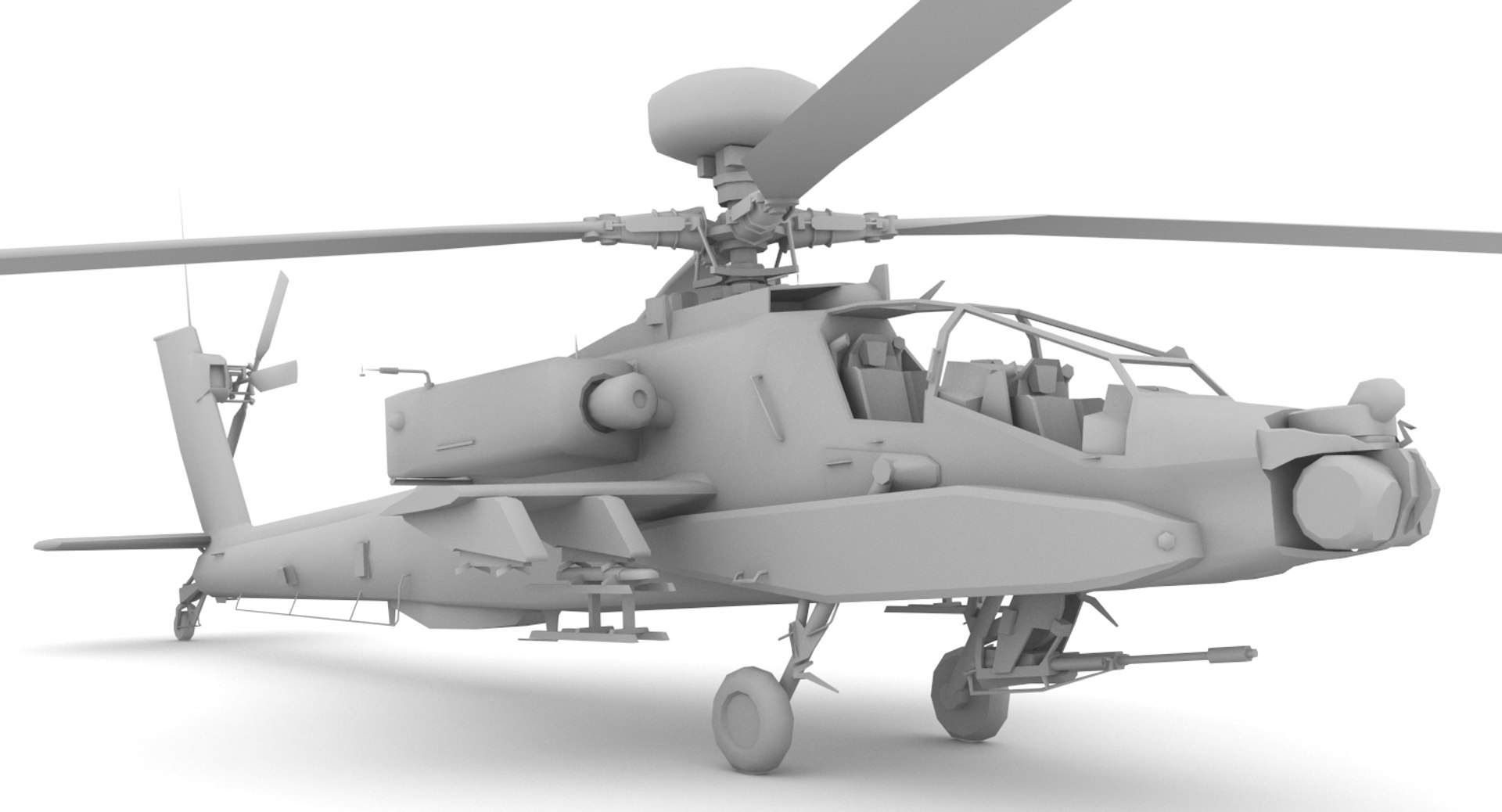 Boeing Apache Helicopter 3D Model - TurboSquid 1186115