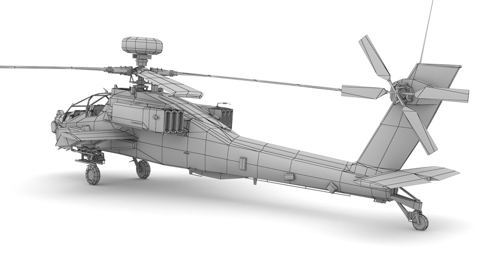 Boeing Apache Helicopter 3D Model - TurboSquid 1186115