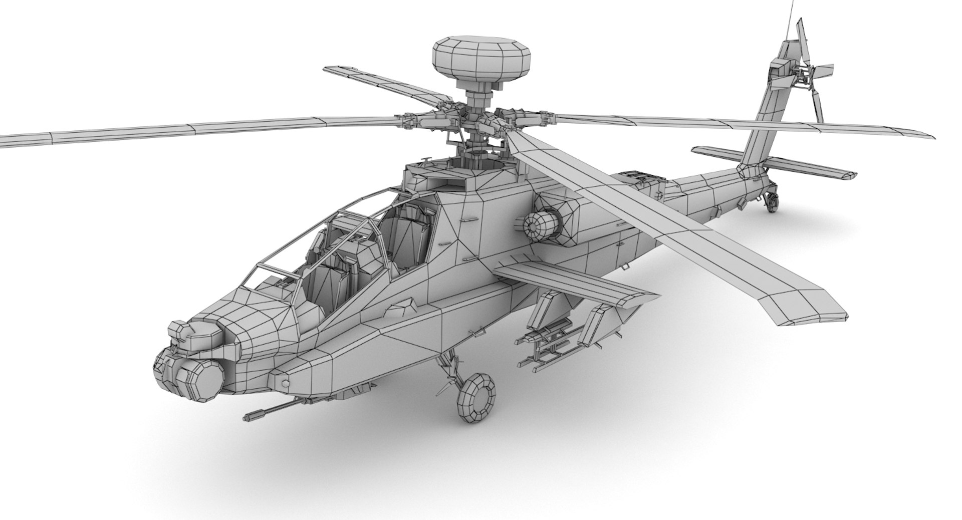 Boeing Apache Helicopter 3D Model - TurboSquid 1186115