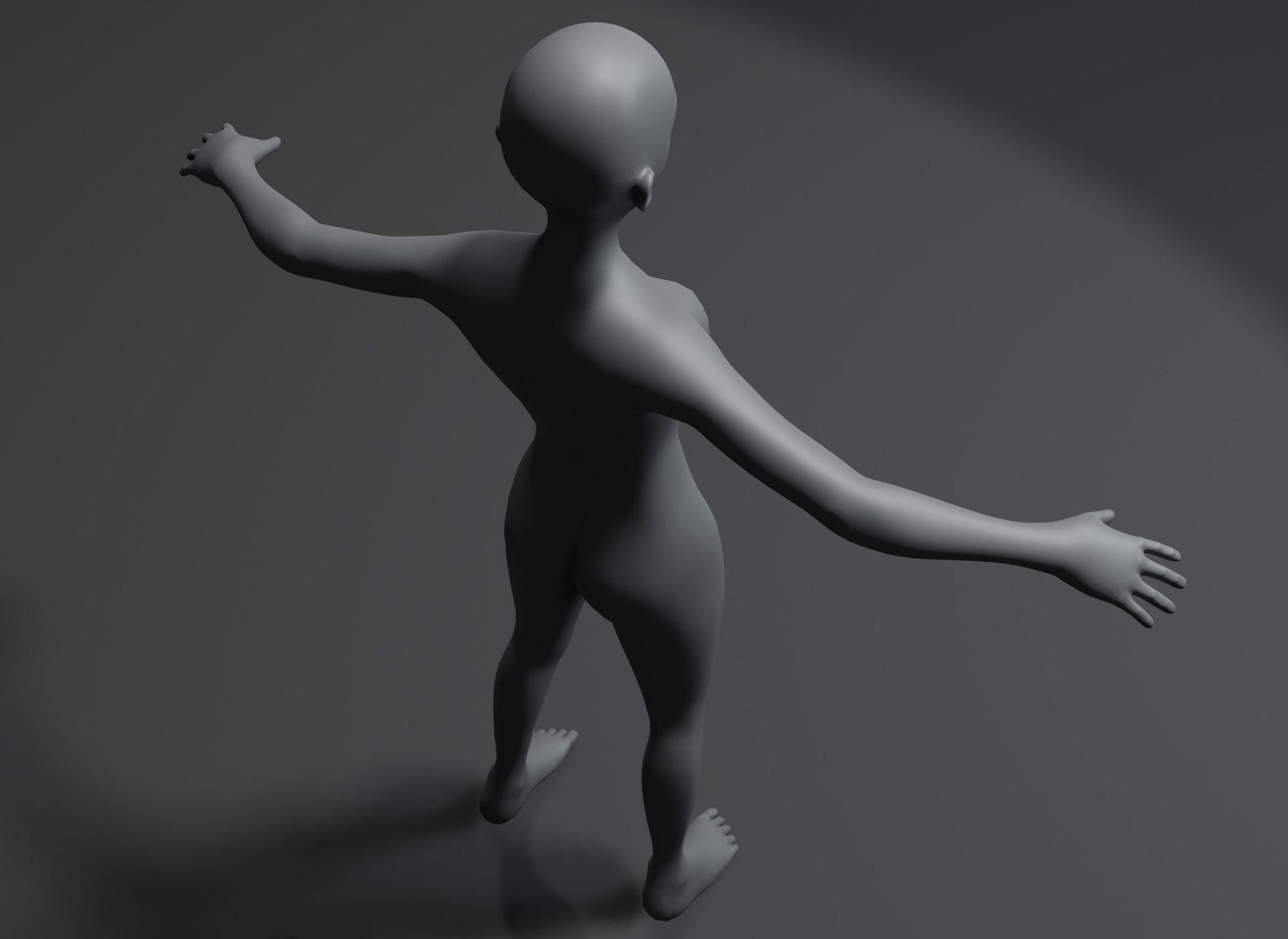 Girl Kid Body Base Mesh 3D Model 20k Polygons 3D Model - TurboSquid 1749711