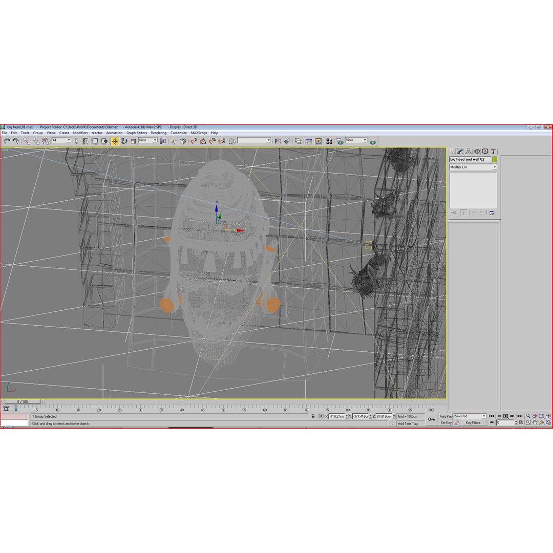 3d Mysterious Head Big