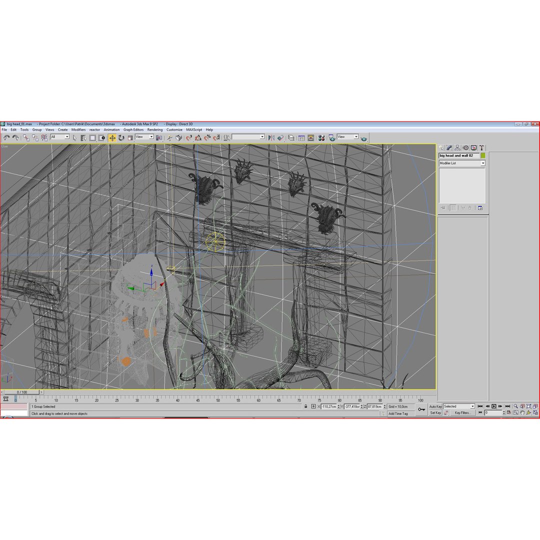 3d Mysterious Head Big