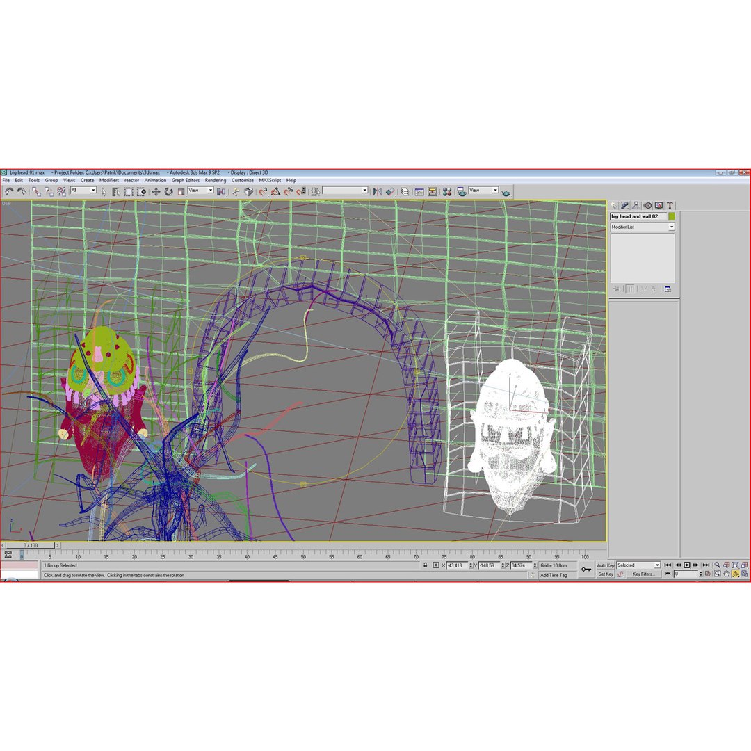 3d Mysterious Head Big