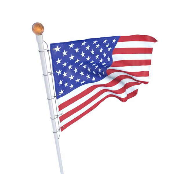 modelo 3d Bandera de estados unidos animada - TurboSquid 1038038
