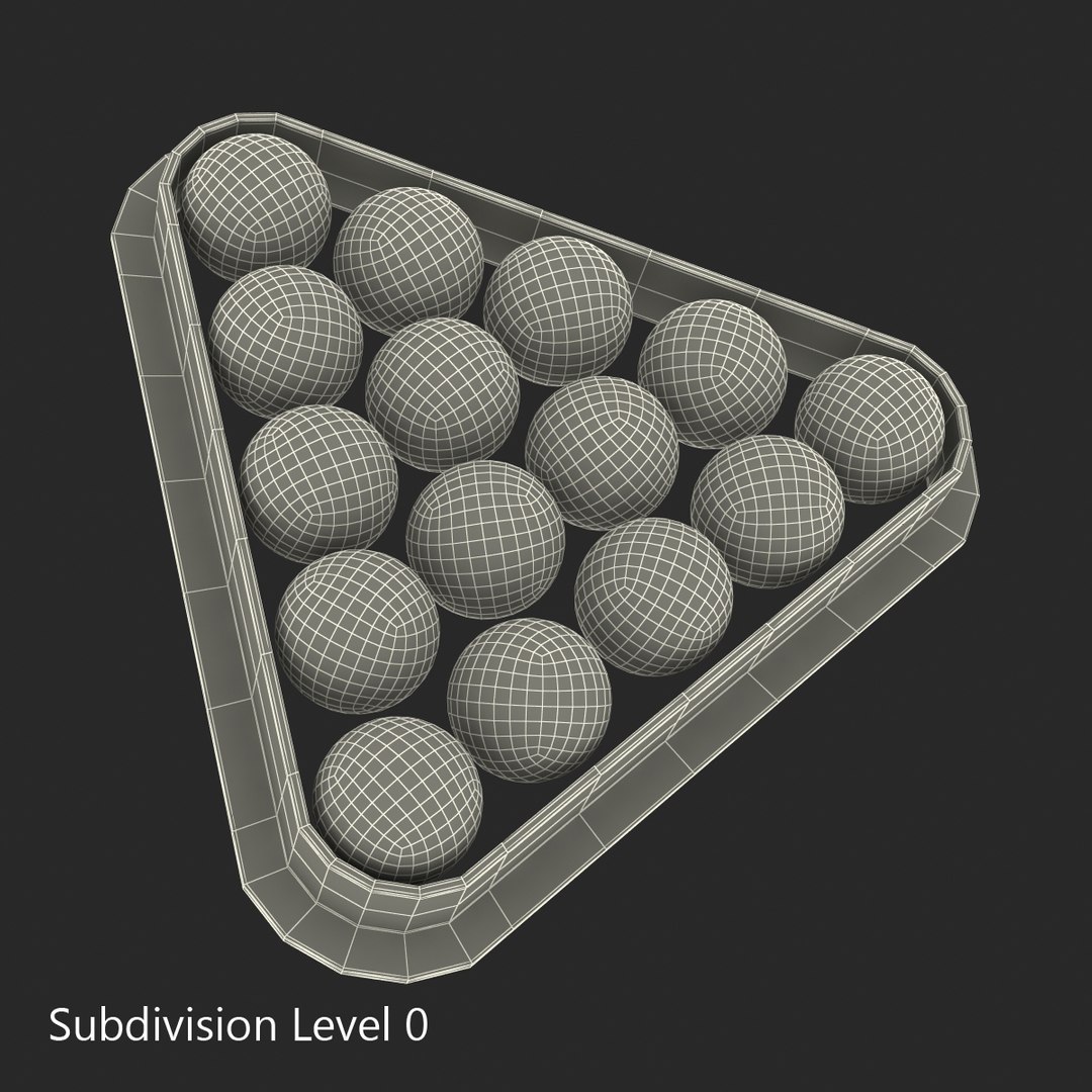 3d Model Pool Balls