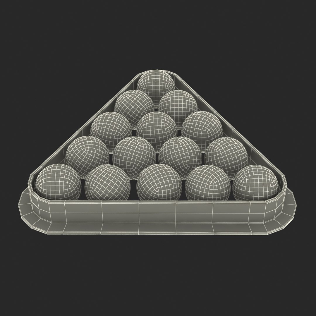 3d model pool balls