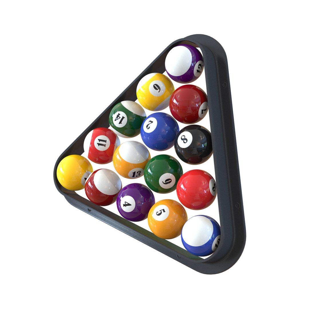 3d Model Pool Balls