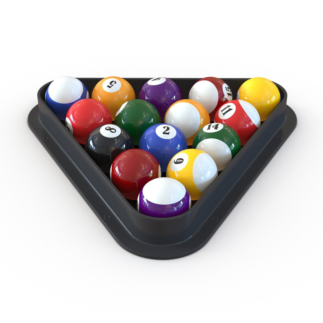 3d Model Pool Balls