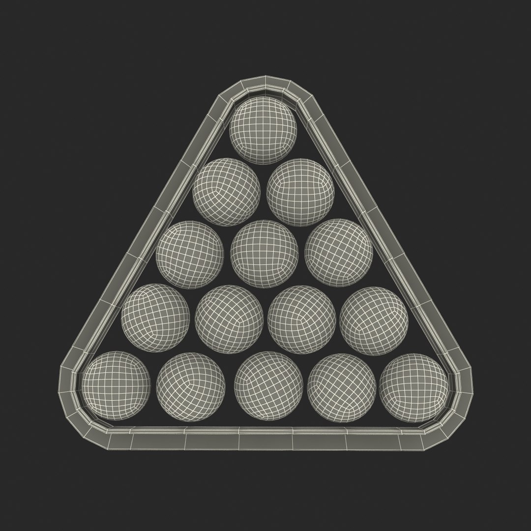 3d model pool balls