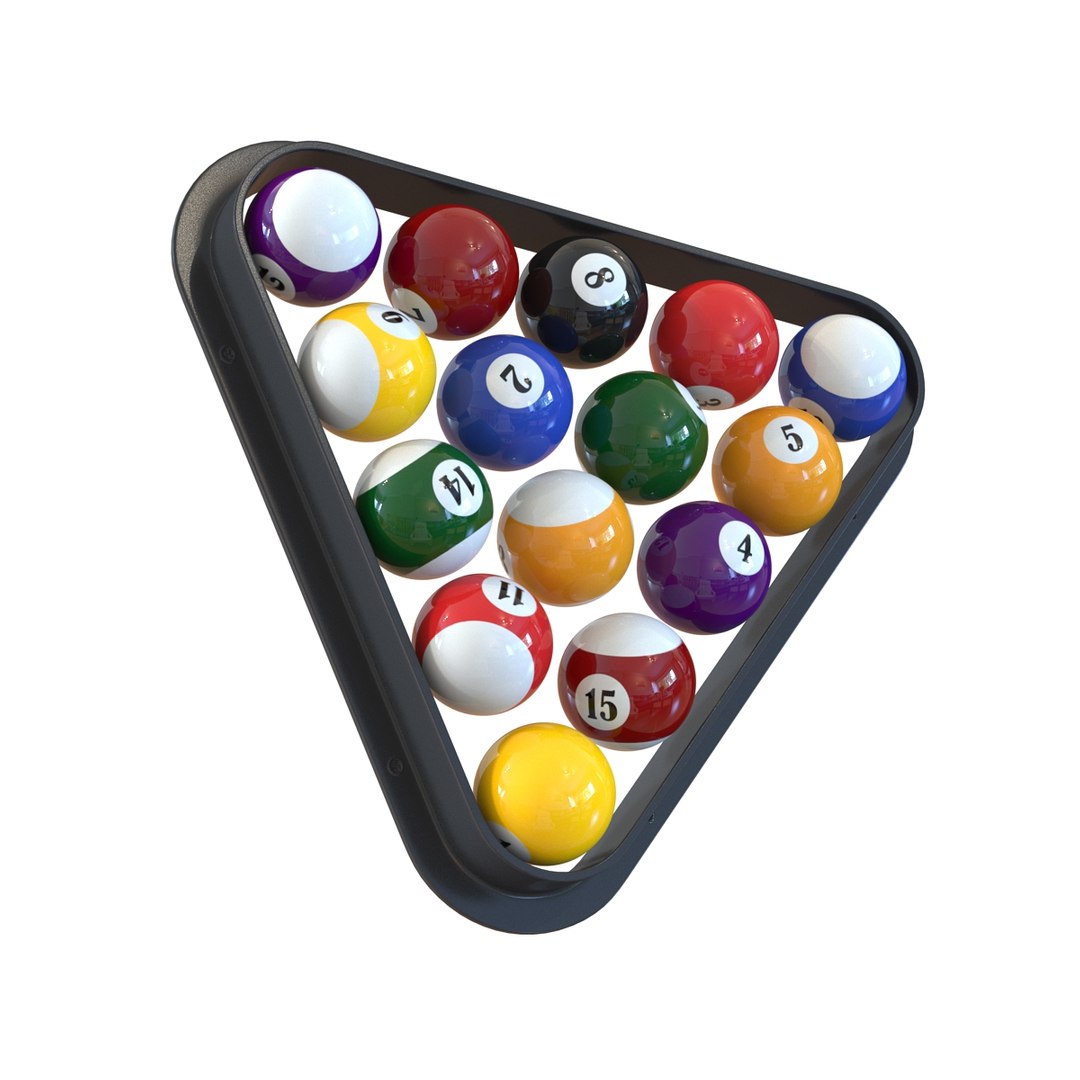 3d Model Pool Balls