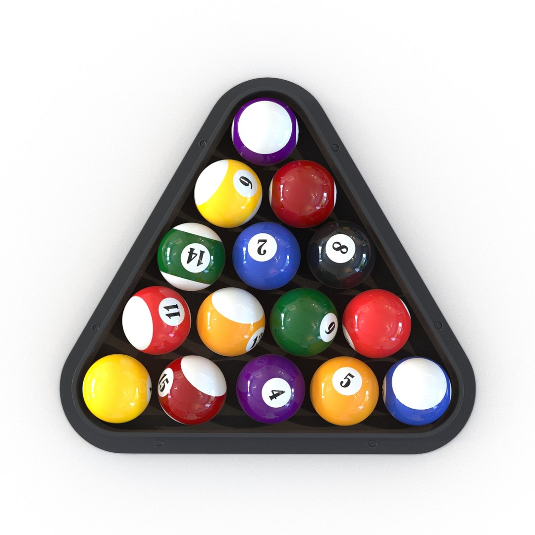 3d Model Pool Balls