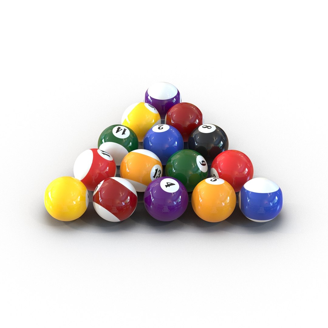 3d Model Pool Balls