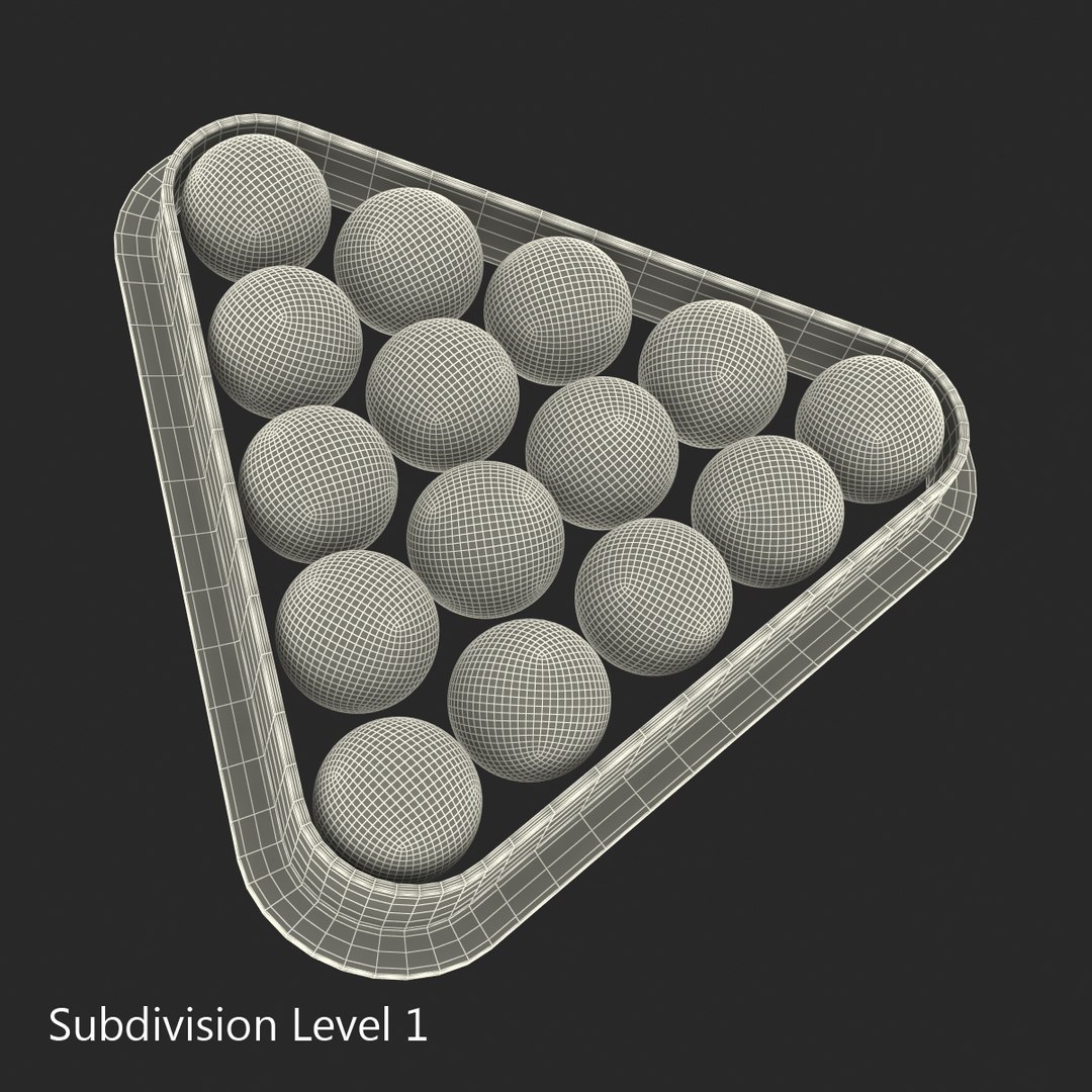 3d Model Pool Balls