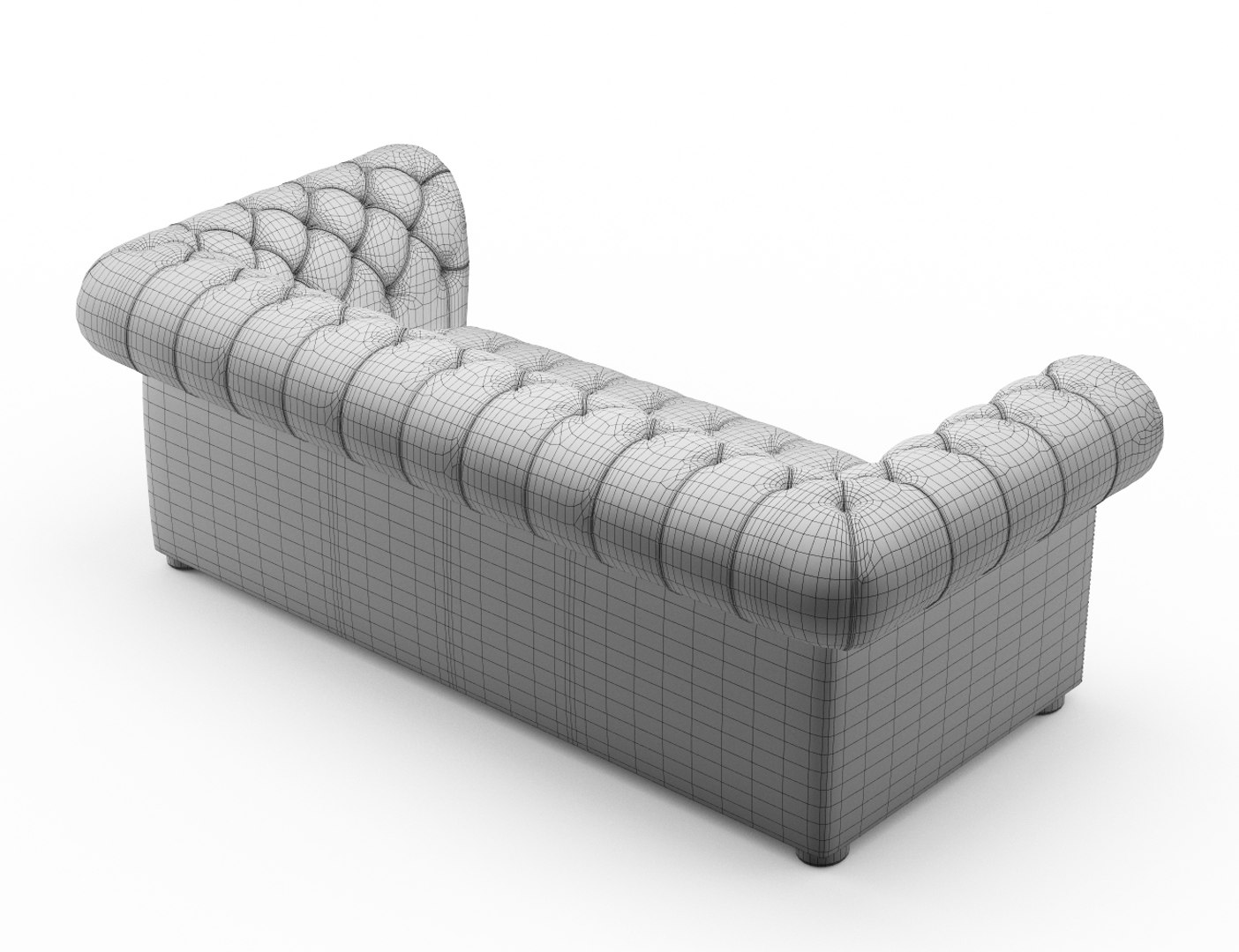 Chester Chesterfield Sofa 3d Model