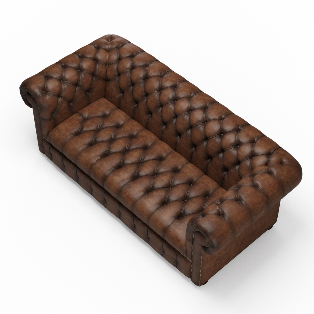 chester chesterfield sofa 3d model